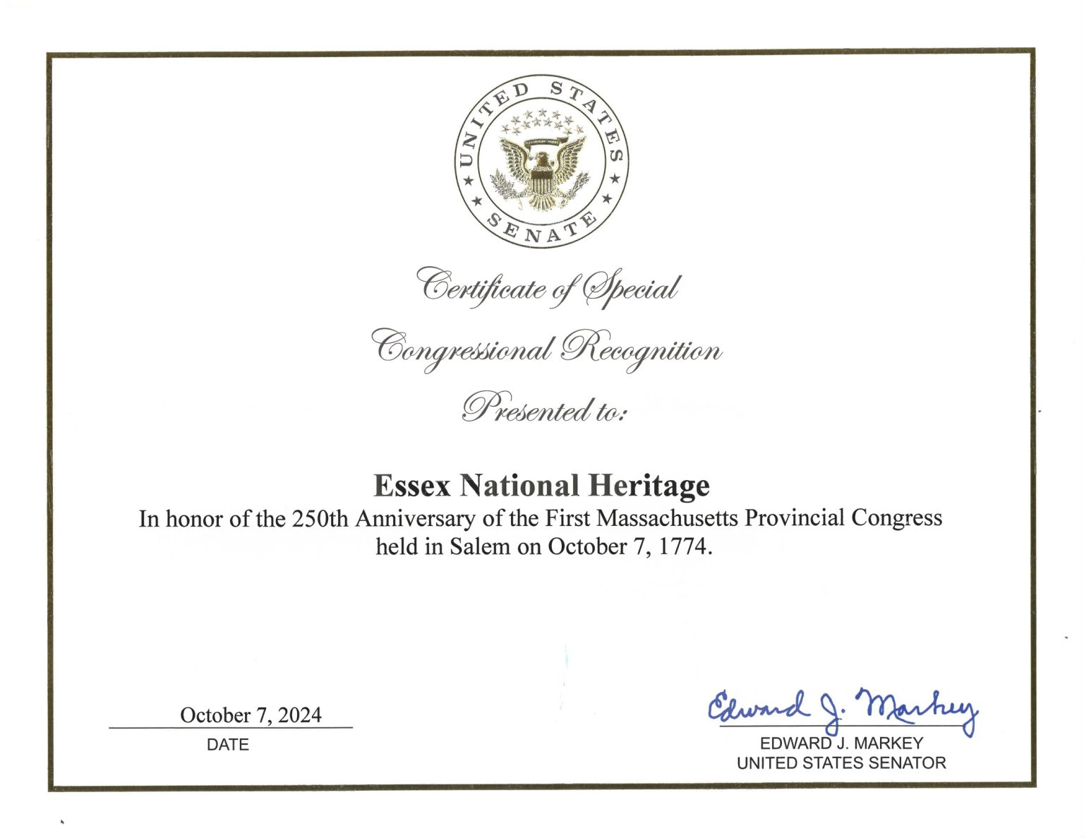 Massachusetts Provincial Congress 250 - Rev 250